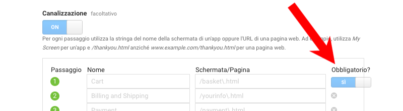 Stesso Obiettivo ma diverso Totale completamento - Analytics Traps